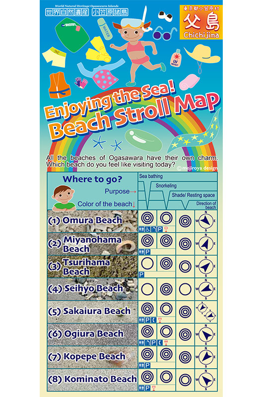 Enjoying the sea! Beach stroll Map (Chichijima Island) – Find brochures ...