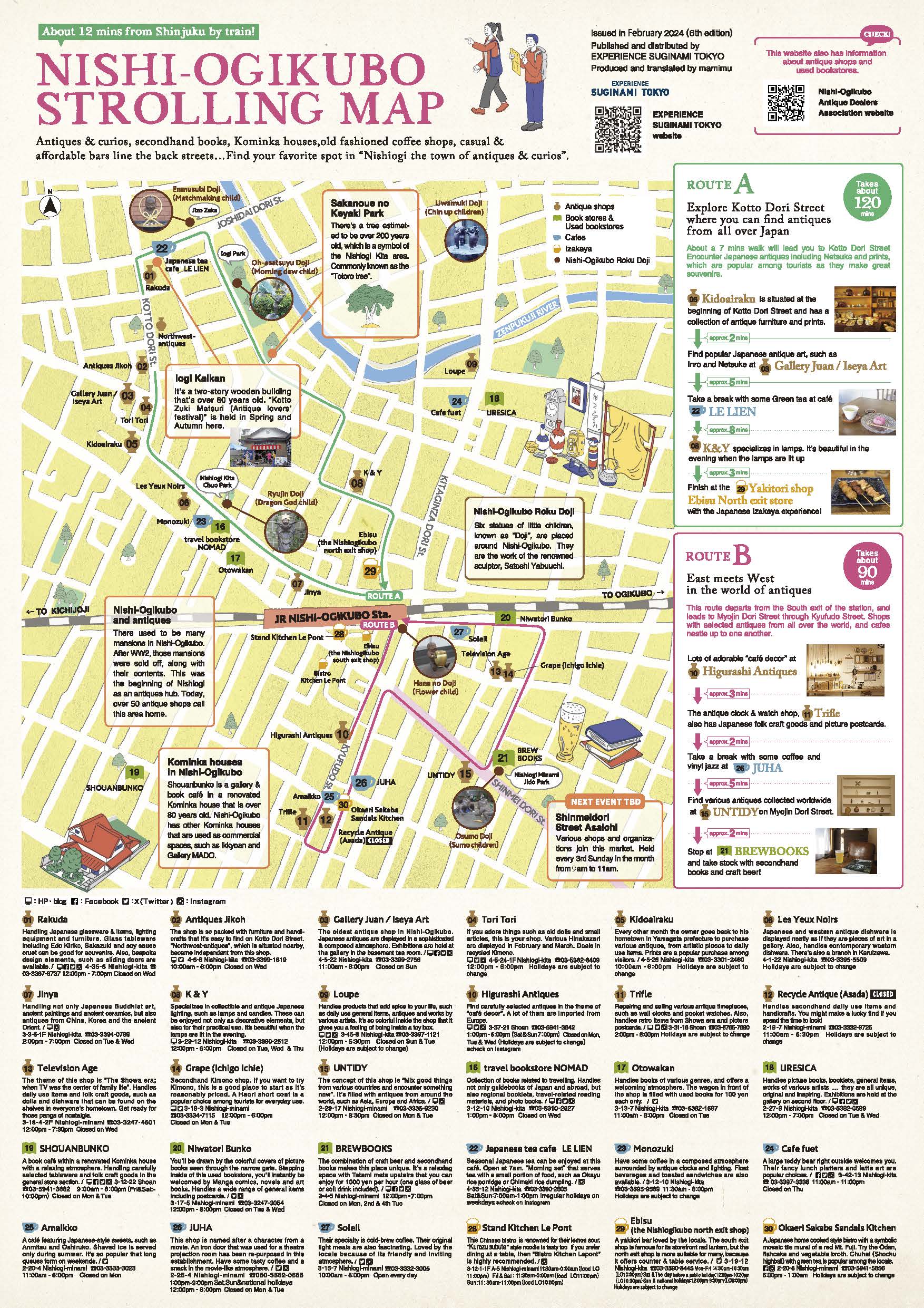 NISHI-OGIKUBO STROLLING MAP – Find brochures for travel Tokyo – TOKYO ...